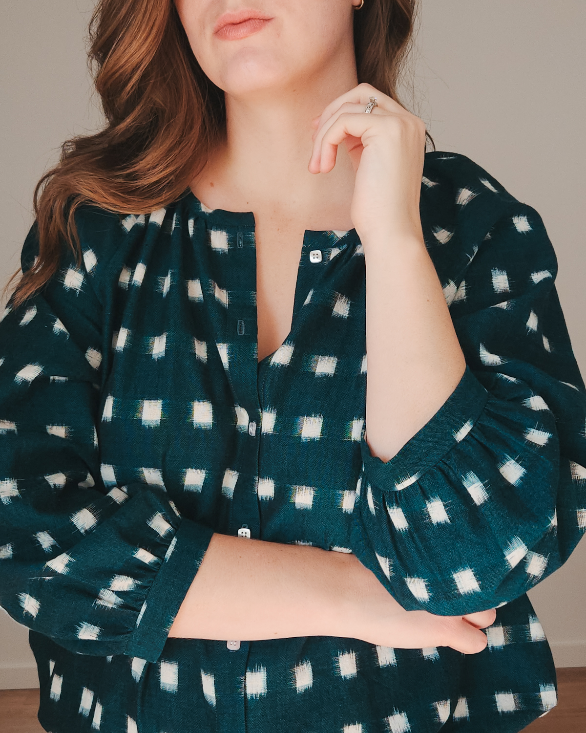 True Bias – Roscoe Blouse with Button Front – The Sewing Things Blog